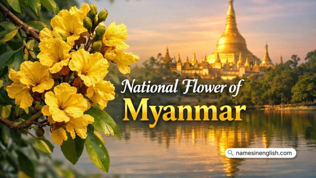 National Flower of Myanmar: Paduak Flower